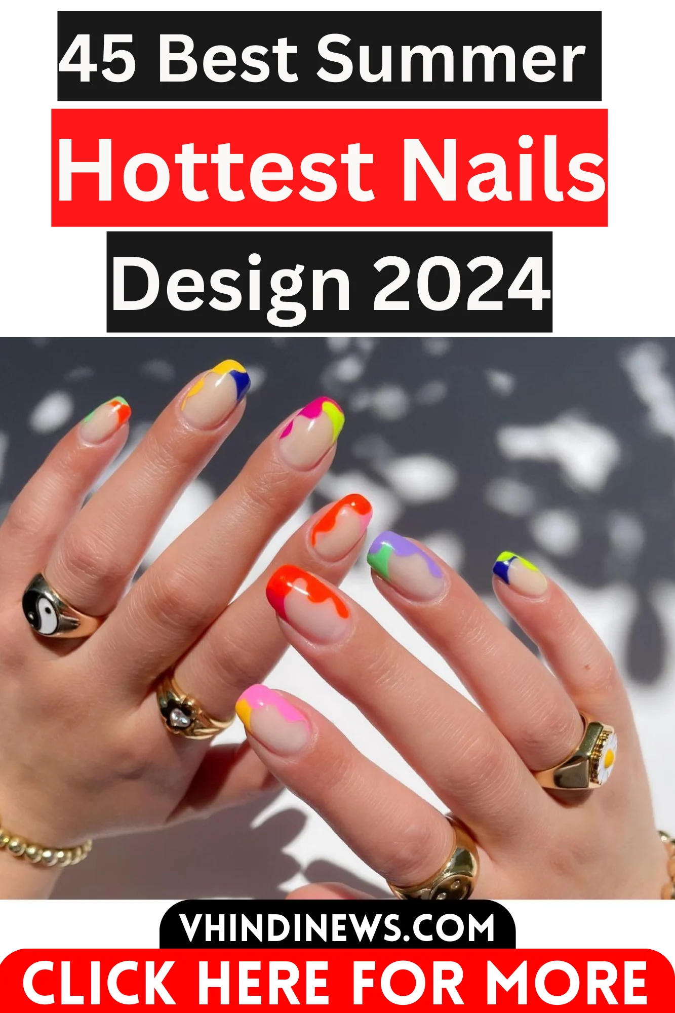 Top 45 Best Summer Nails Designs 2024 Easy and Summer Nail Colors 2024 ...