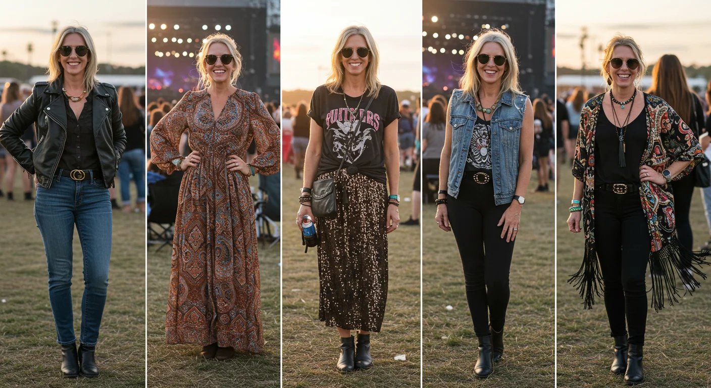 What to Wear to a Rock Concert Outfit for Women Over 50: 21 Music ...